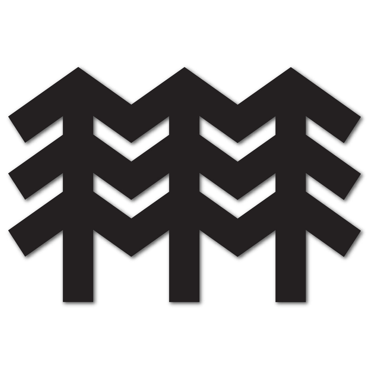 3 Tree Decal - Black – Westcoast Thick Design Co.