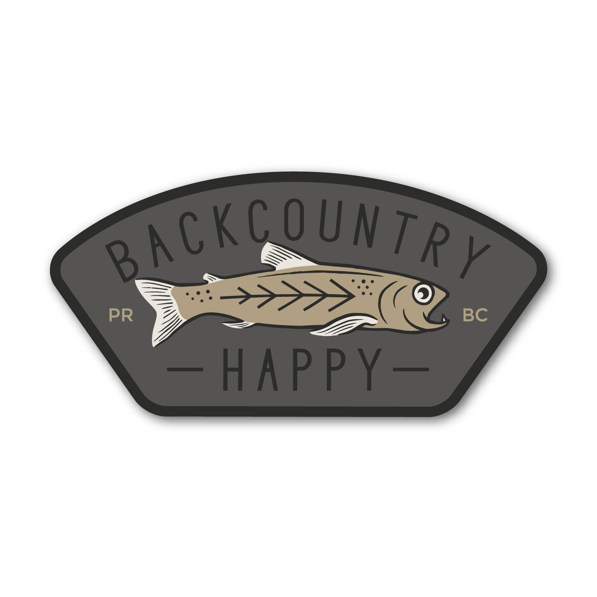 Backcountry Happy Trout Fry Decal – Westcoast Thick Design Co.