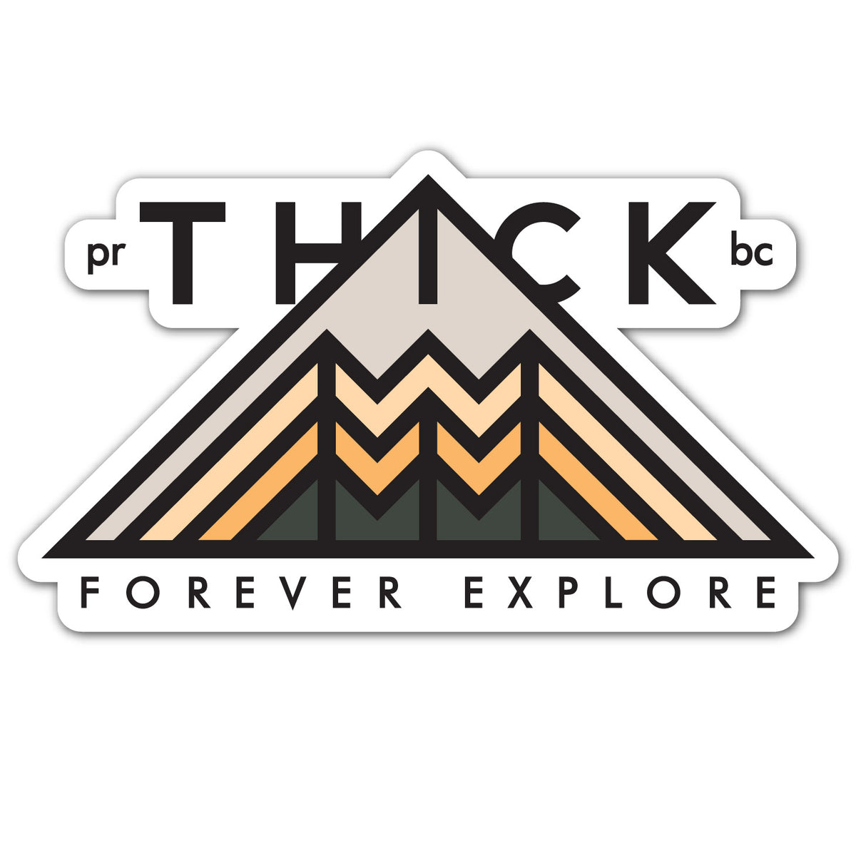 Thick Forever Explore Decal - Summer – Westcoast Thick Design Co.