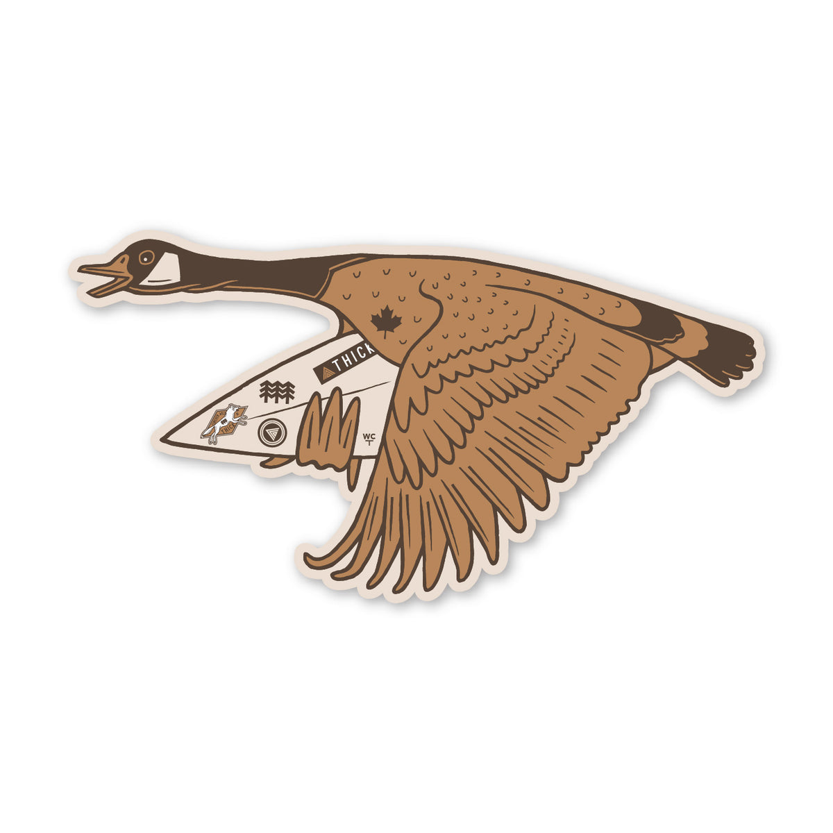 Hang Loose Goose Decal - Espresso – Westcoast Thick Design Co.